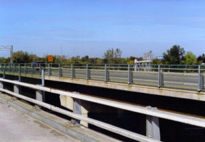 highway bridge fence